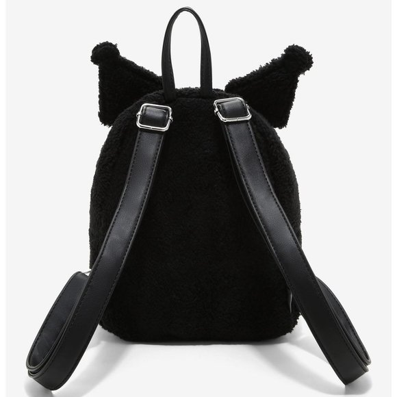 Loungefly | Bags | Loungefly Kuromi Mini Backpack Black Sherpa By ...